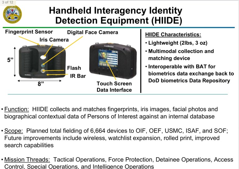 The Rise and Fall of HIIDE: A Military Biometric Legacy – Ashes on Air