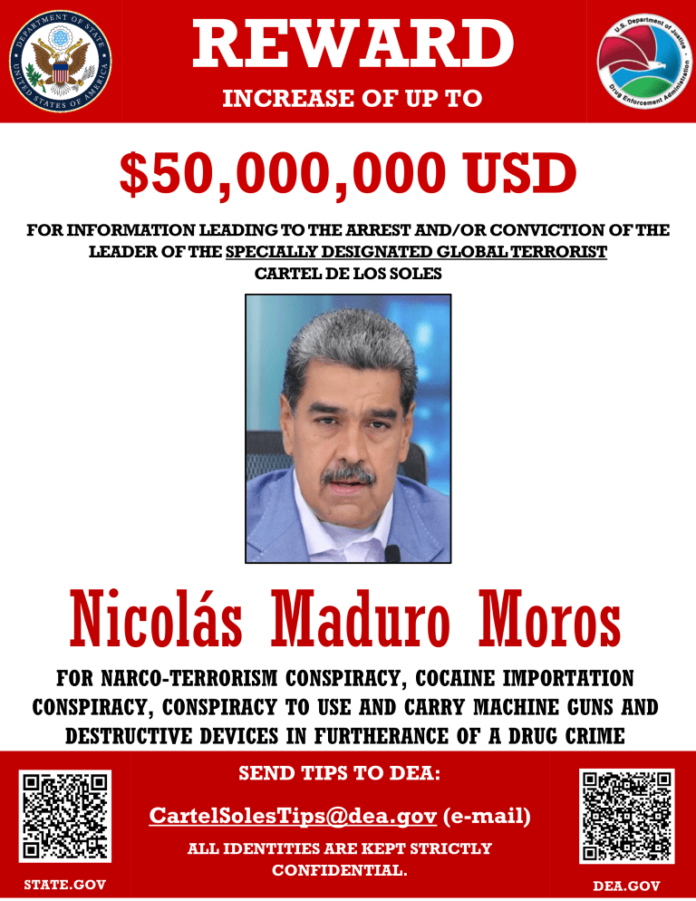 Maduro’s New Status: From Narco-Criminal to Global Fugitive – Ashes on Air